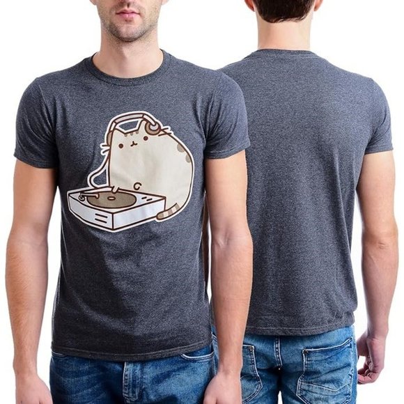 Pusheen | Shirts | Official Pusheen The Cat Grey Heather Pusheen Dj ...